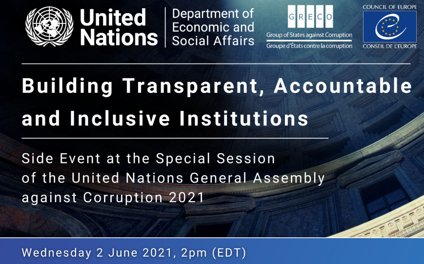 2 June 2021 - Side Event on the theme of “Building Transparent ...