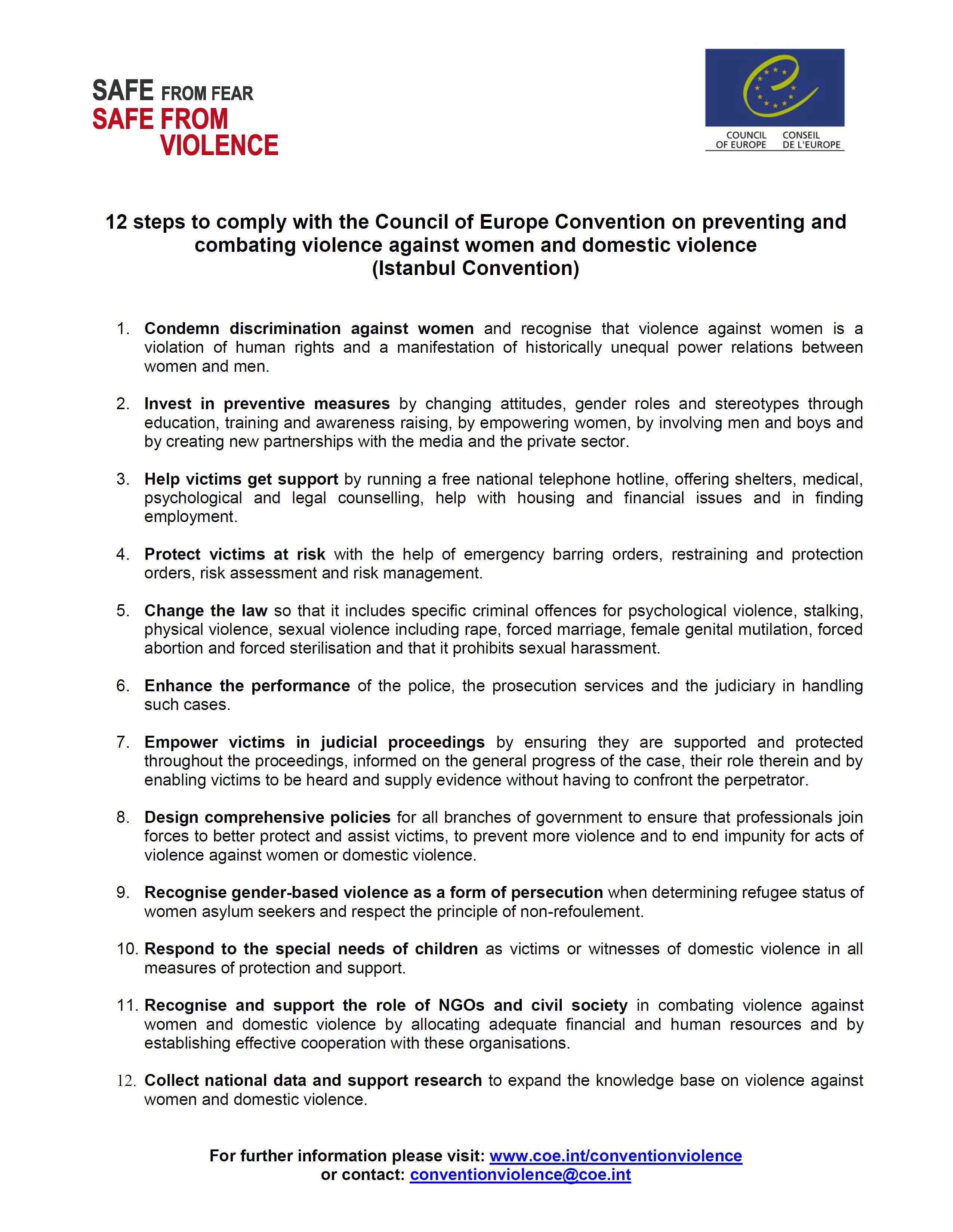 Promoting an Integrated Approach to End Violence against Women and ...