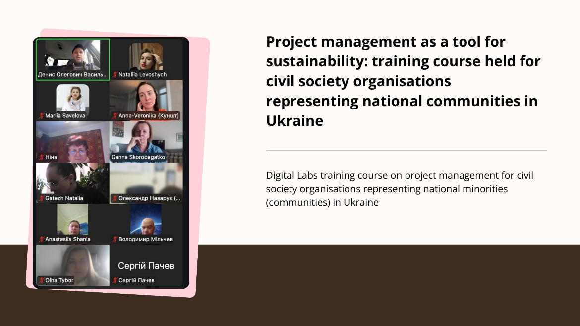 Project management as a tool for sustainability: training course held ...