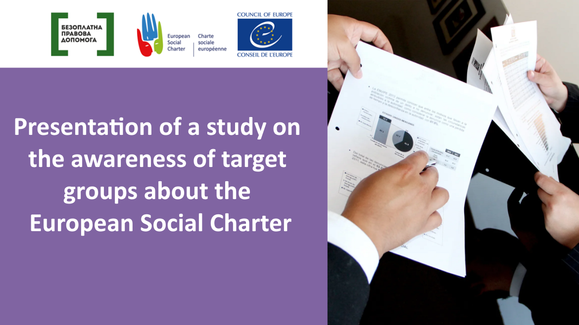 Presentation of a study on the awareness of target groups about the ...